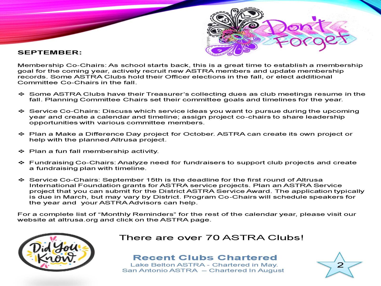 ASTRA Altrusa International – Leading to a better community